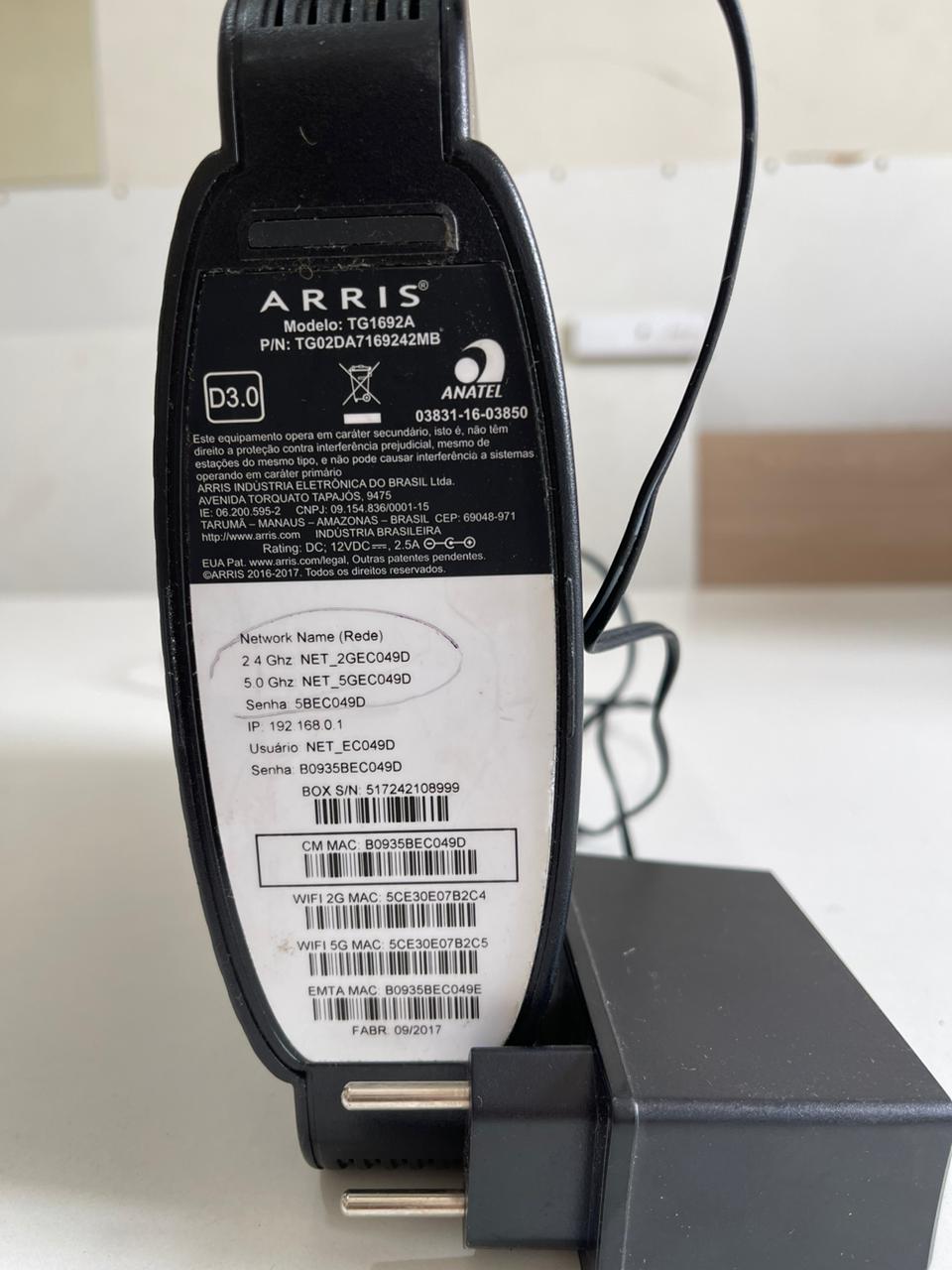 ConsultDecor - Modem arris tg1692a em Curitiba